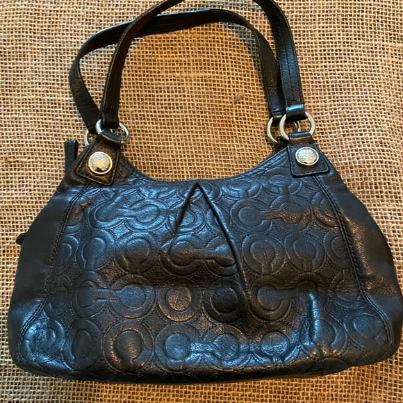 Coach | Bags | Coach Small Black Leather Purse | Poshmark